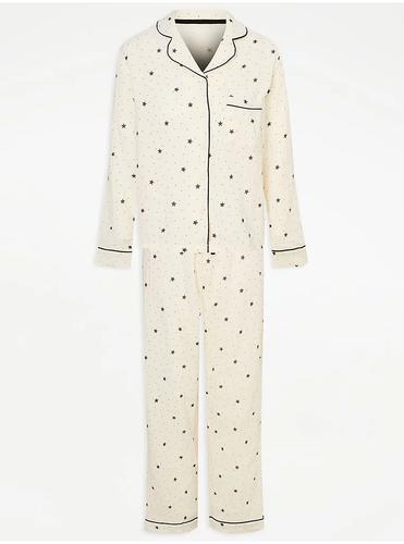 Ladies New Ex George 100% Cotton Star Print Pyjamas Size 4 6 8 10 12 14 ...