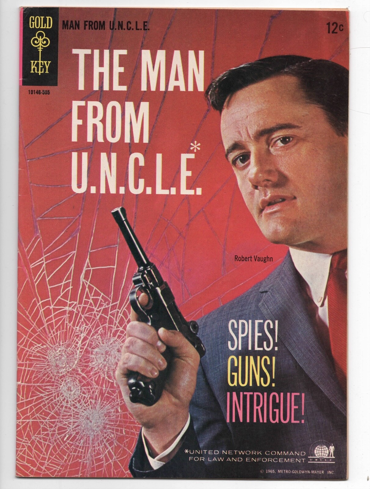 GOLD KEY COMICS THE MAN FROM UNCLE 1 1965 U.N.C.L.E. SHARP COPY TV ...