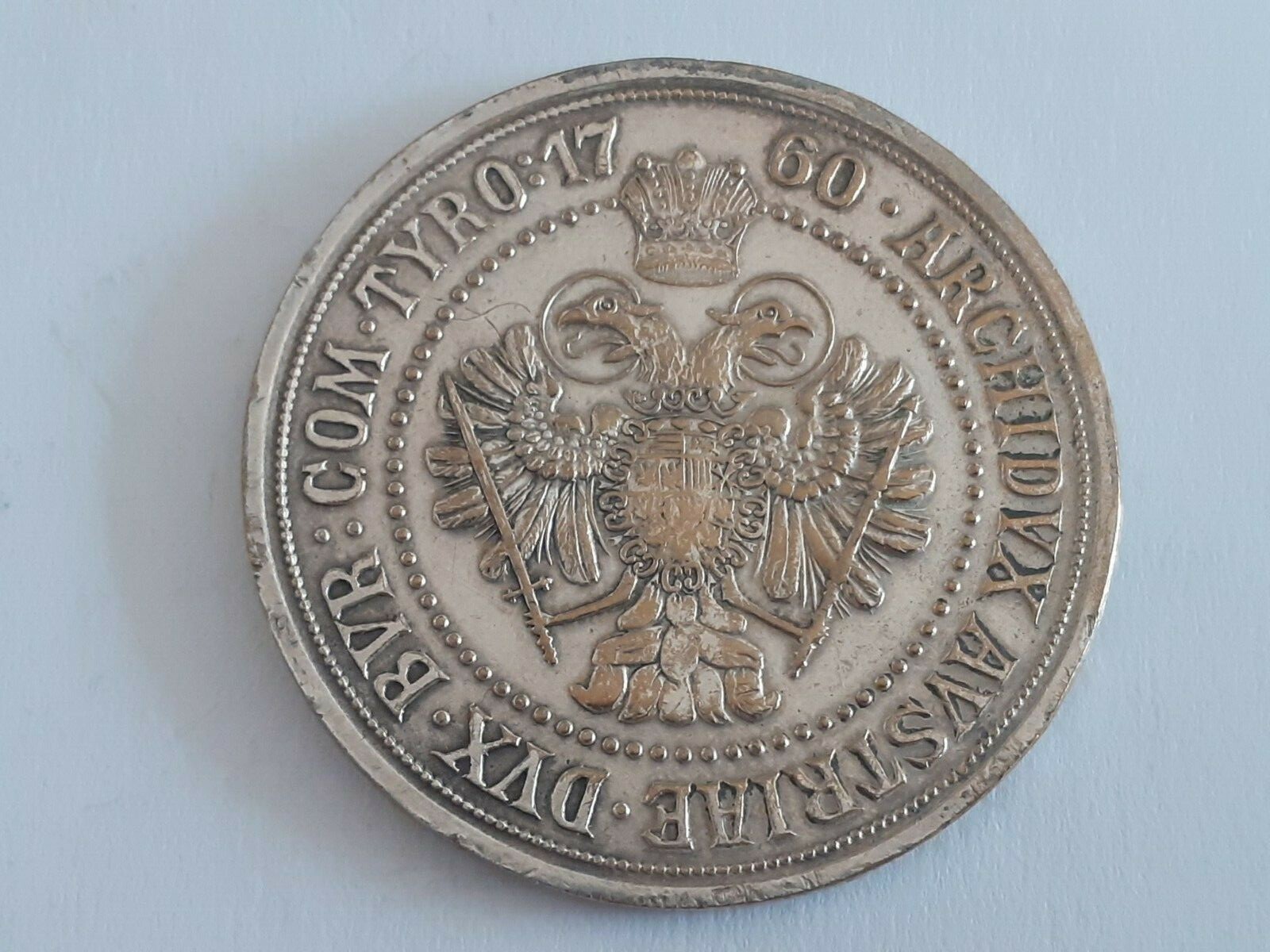 Austria 1760 - silver Maria Theresia, Reg. Hungary, Bohemian coin, nr ...