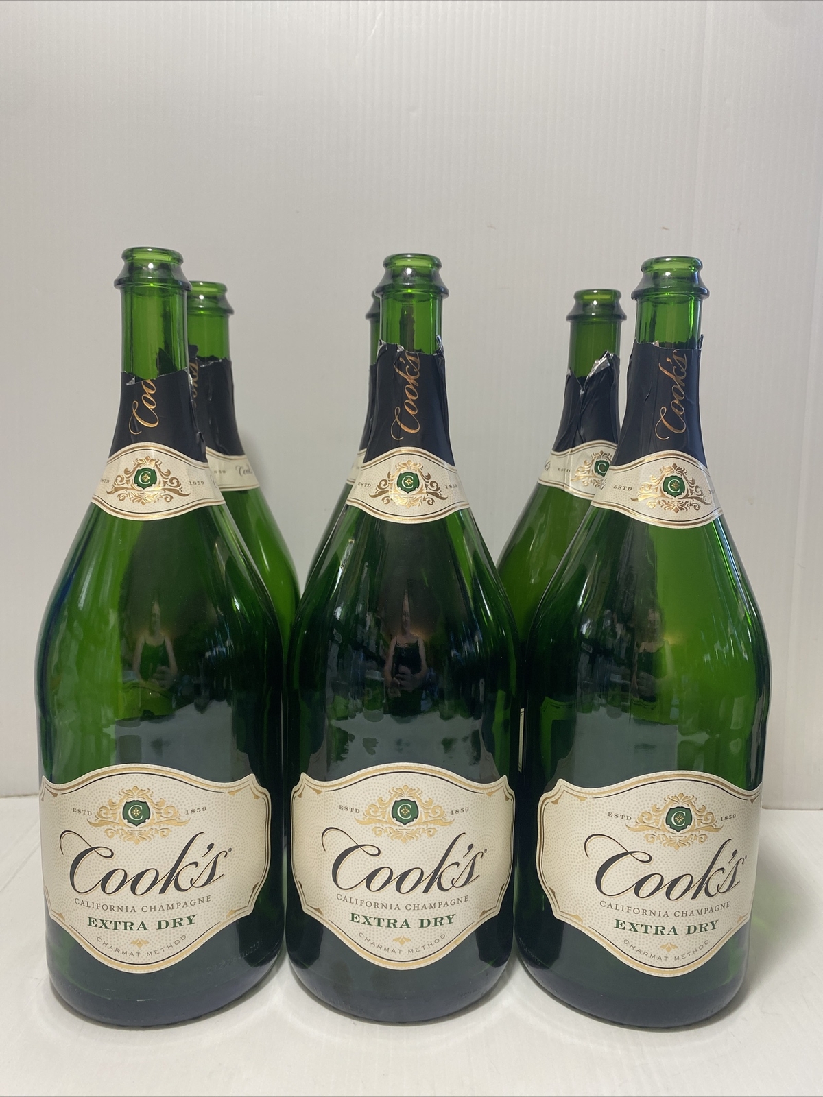 Glass Liquor Bottles Cooks Champagne Mega Bottle 1.5L Empty Craft Lot ...