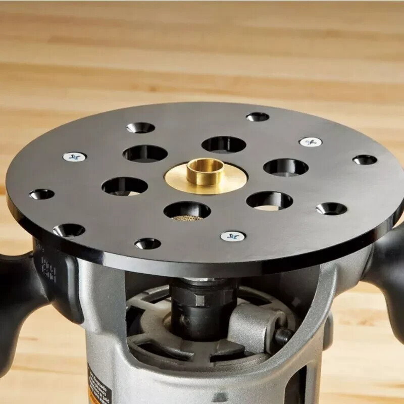 Brass Template Router Guides Kit with Lock Nut Adapter Guide Bushing ...