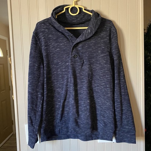 Marc Anthony Sweater Mens size large Blue Long Sleeve Mock Neck ...