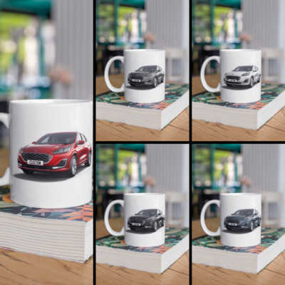 Personalised Ford Kuga Vignale Coffee Mug Gift - Choose Colour - FAST ...
