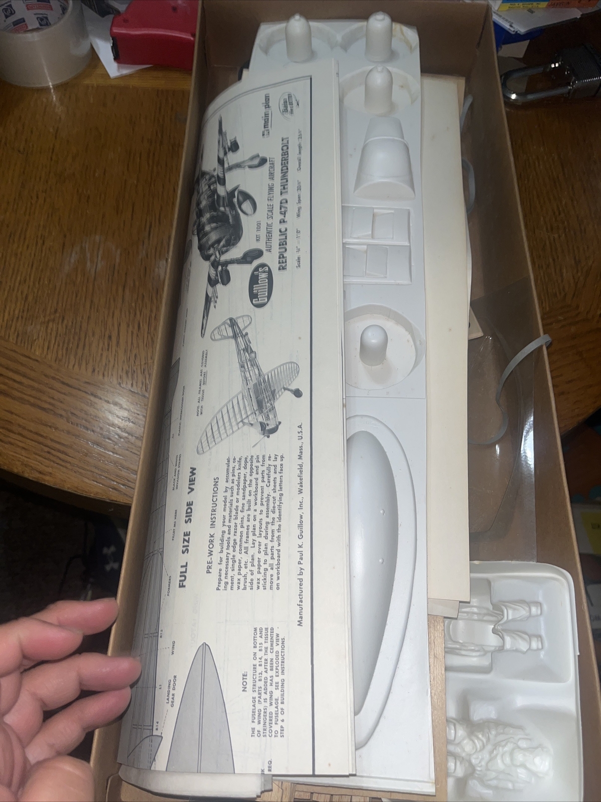 Guillows Balsa Flying Model Kit Republic P-47D Thunderbolt US WW2 ...