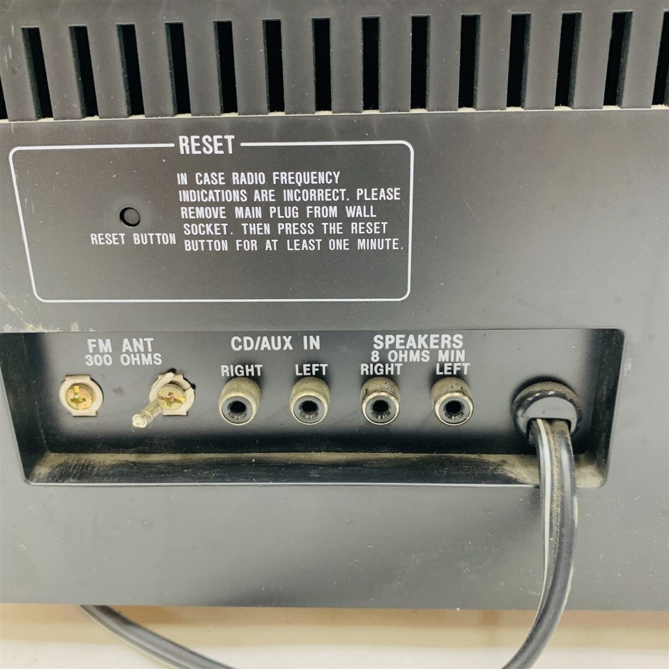 Sharp SG-F800 Black 33/45 RPM Record Player 2-Slot Cassette AM-FM Radio ...