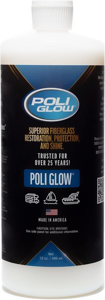 Poli Glow Deluxe Kit Complete Fiberglass Restorer for 25-Foot Boats ...