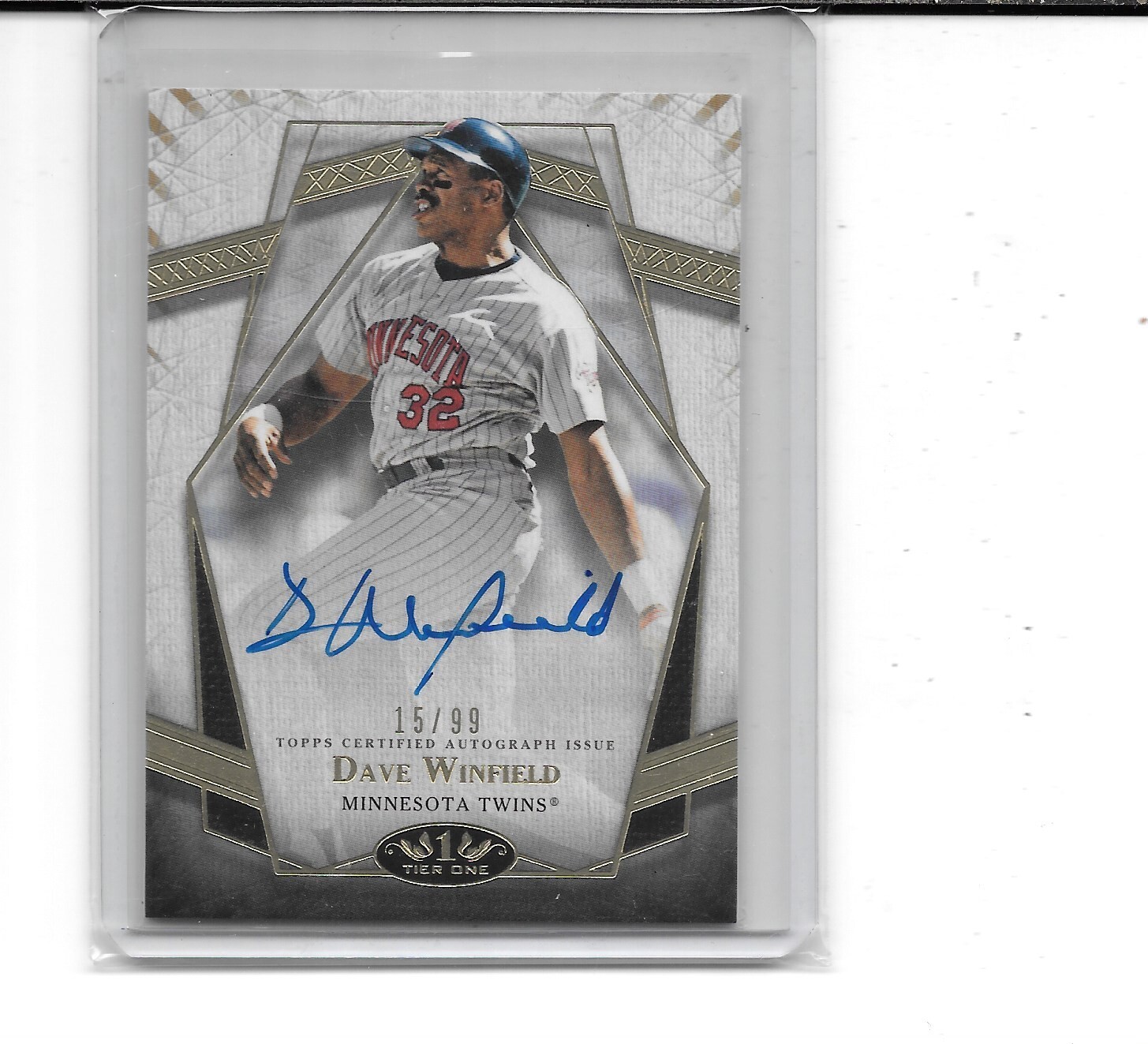 2020 TOPPS TIER ONE DAVE WINFIELD AUTO ON CARD AUTOGRAPH # 15/99 | eBay