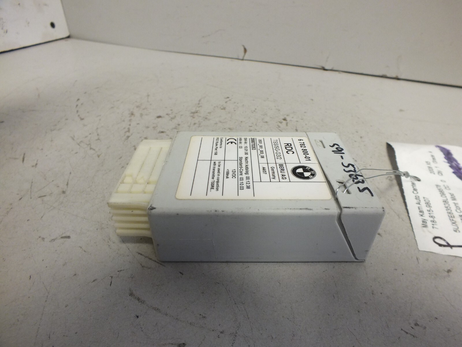 BMW+RDC+Tire+Pressure+Control+Module+6782800+Sd0508 for sale online | eBay