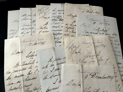 OLD LETTER IN ENGLISH 1800s - Victorian Era Watermarked Correspondence ...