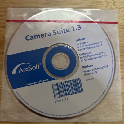ArcSoft Camera Suite 1.3 For Windows or Macintosh Disc- used | eBay