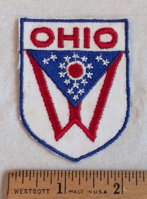 Vintage OHIO OH State Flag Embroidered Souvenir Patch Badge | eBay