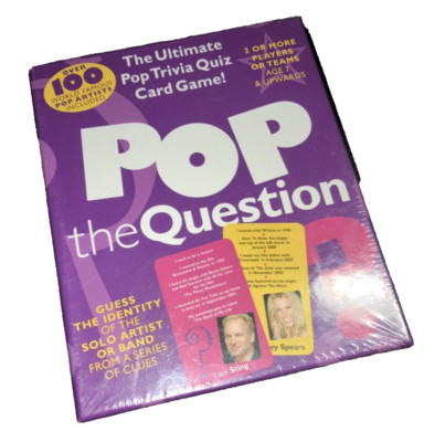 *New* Pop the Question: The Ultimate Pop Trivia Quiz Card Game ...