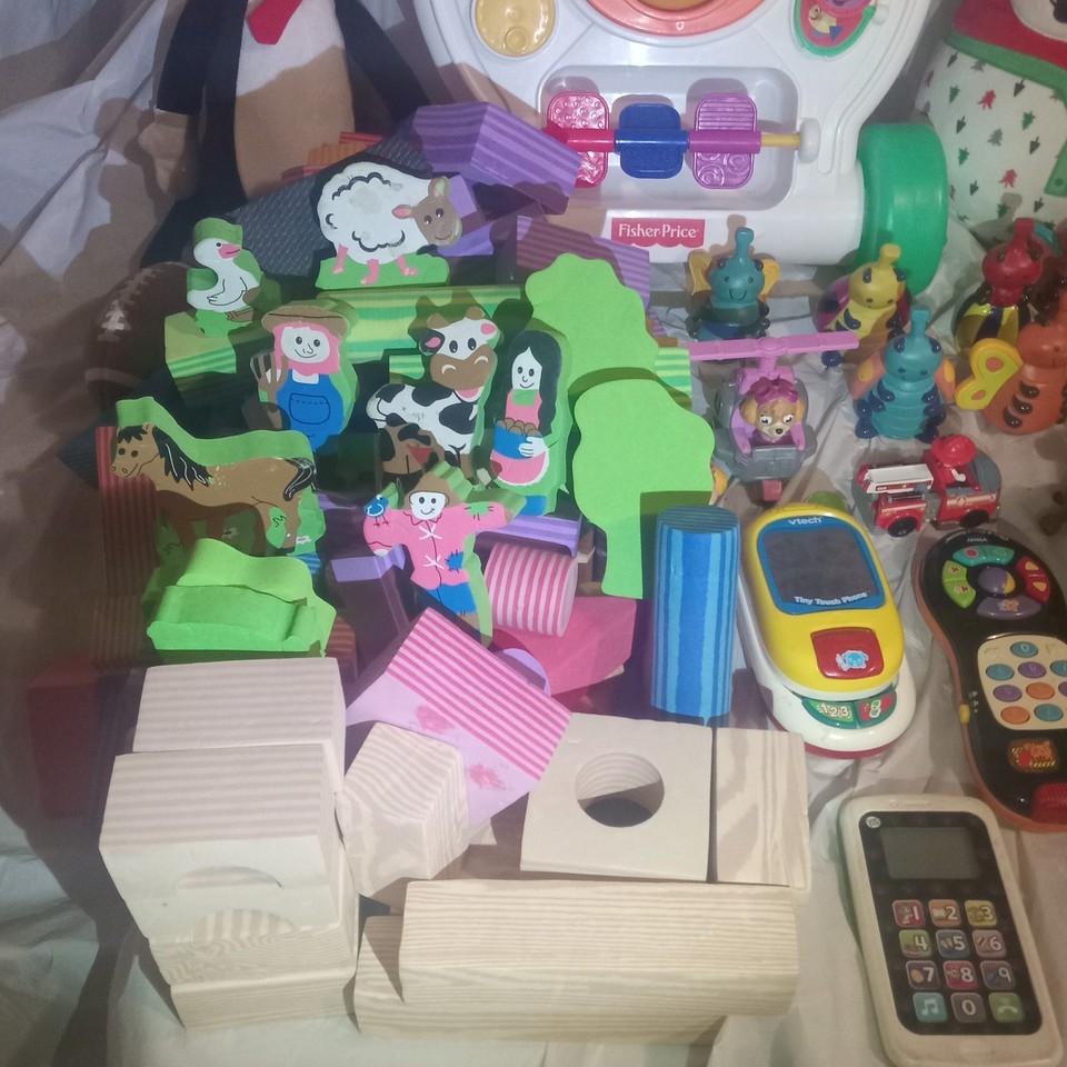 Lot of 65 Vtech Fisher-Price LeapFrog Developmental Baby Toddler ...