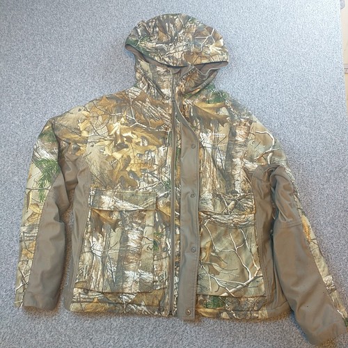 Field & Stream Realtree Xtra Full Zip Hooded Quilted Lined Camo Jacket Mens Med. | eBay