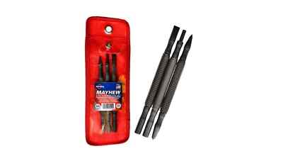 Mayhew 89021 3-Pcs Spring Loaded Hammerless Metalworking Punch & Chisel ...