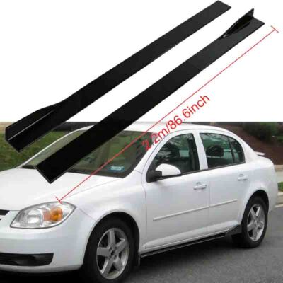 2005-2010 Chevy Cobalt Side Skirt Rocker Panels Splitter For Glossy ...