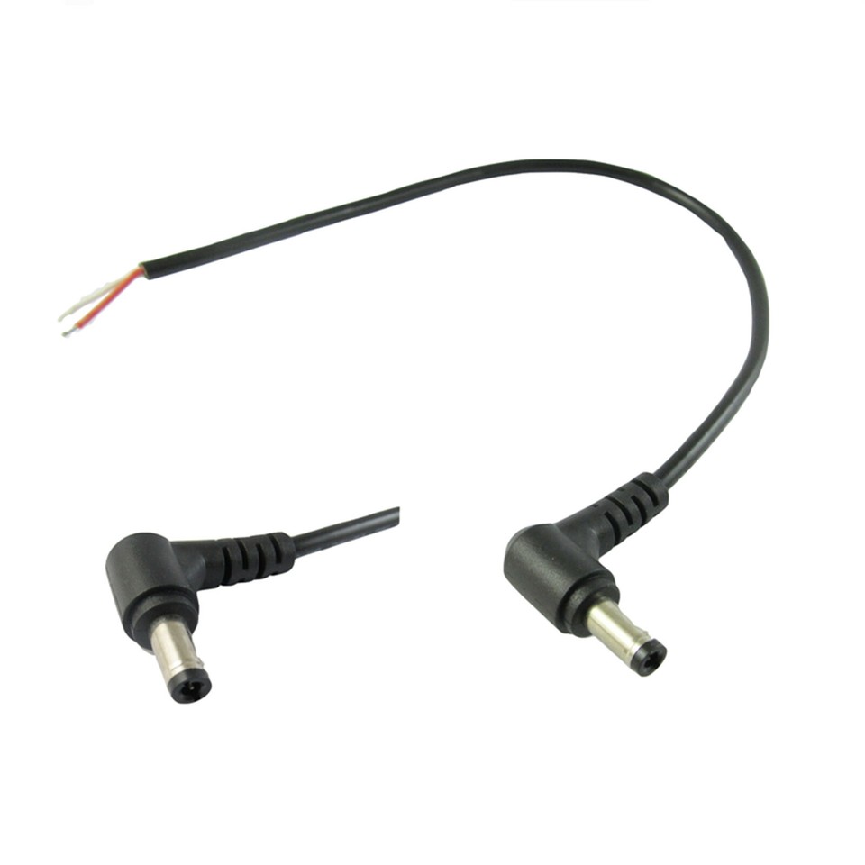 DC Power Connector Cable 5.5 x 2.5mm Male Plug Right Angle for CCTV ...