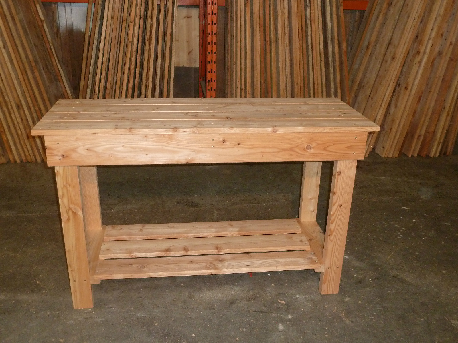 Wooden Work Bench 1.8m- 6ft Great garage workbench | eBay UK