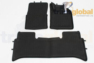 Front & Rear Rubber Floor Mats for RHD Range Rover L322 02-06 ...