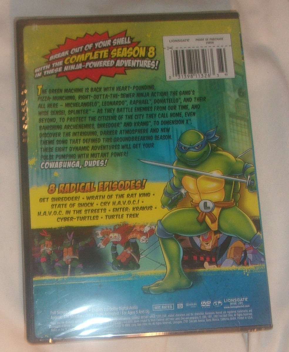Teenage Mutant Ninja Turtles Dvd Cover