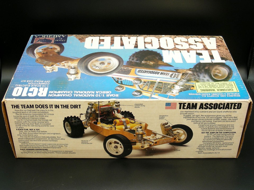Vintage 1986 Team Associated RC10 6000-6020 Buggy Cadillac EMPTY KIT ...