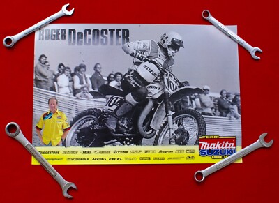 ROGER DECOSTER TEAM SUZUKI RIDER POSTER VINTAGE MOTOCROSS SUPERCROSS ...