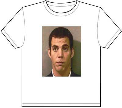 STEVE-O MUG SHOT T-SHIRT TEE PICTURE PHOTO mugshot jackass wildboyz ...