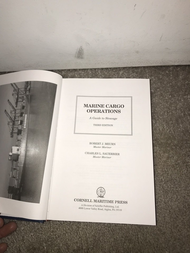 Marine Cargo Operation “a Guide To Stowage” | eBay