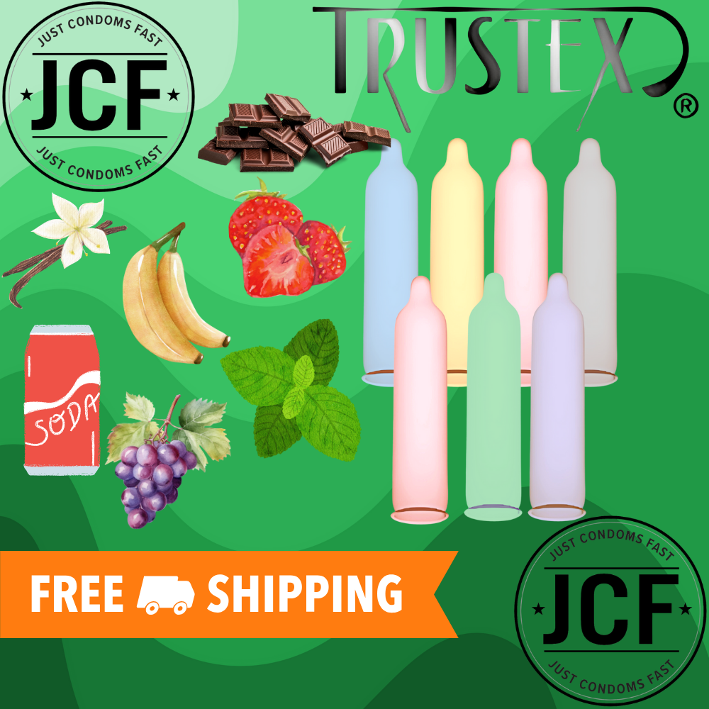 Trustex Flavored Condoms Color Latex Bulk | Choose Amount | eBay