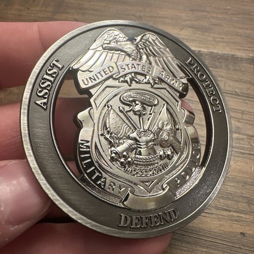 Amazing RARE Huge Military Police Department Challenge Coin Wild Two ...
