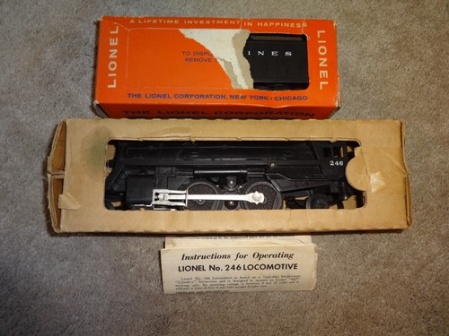 VINTAGE ORIGINAL POSTWAR LIONEL NO 246 LOCOMOTIVE W 1130T TENDER W ...