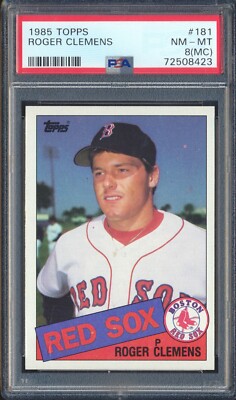 72508423 Roger Clemens 1985 Topps #181 Rookie RC PSA 8 (MC) | eBay