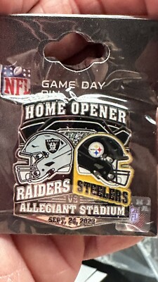 Las Vegas Raiders VS Pittsburgh Steelers GAME DAY PIN 9/24/2023 NEW | eBay