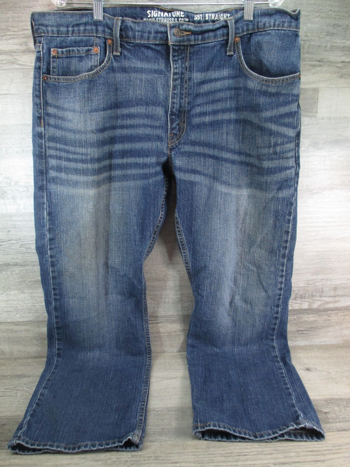 Levis Signature Blue Jeans Men’s Size 40x29 S51 Straight Medium Wash ...