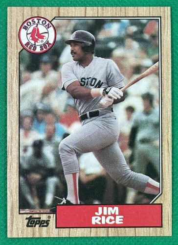 1987 Topps #480 JIM RICE Boston Red Sox HOF NICE CARD !!! | eBay