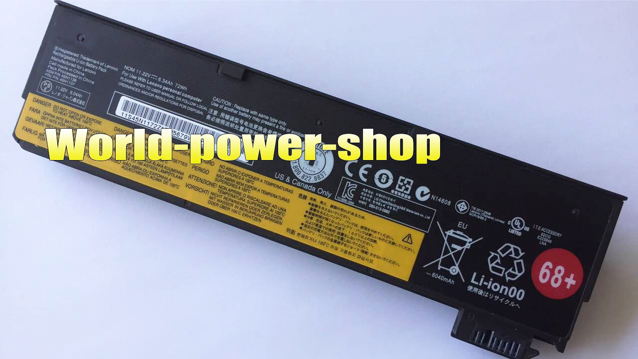 New Genuine 72Wh 45N1125 45N1126 battery For Lenovo ThinkPad T440S ...