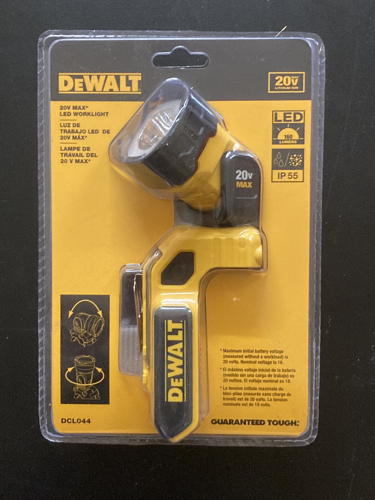 DEWALT 20V MAX LED Handheld Work Light - Yellow (DCL044) for sale ...