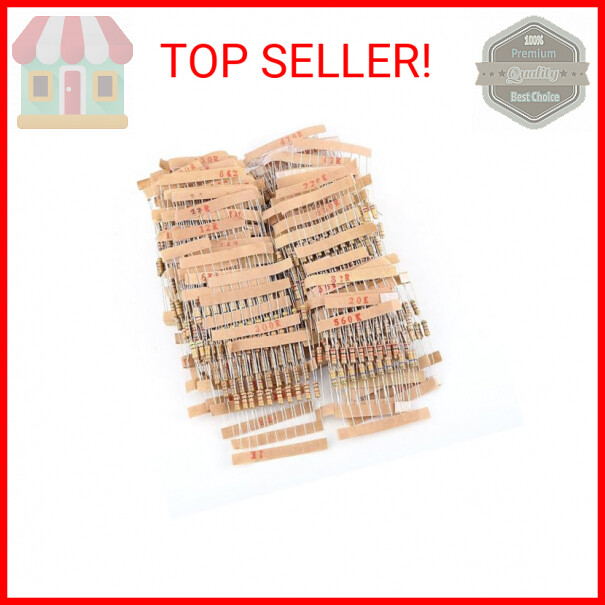Resistor Kit, 1/2 Watt Resistors Kit, Resistors Assortment kit, 1000pcs ...