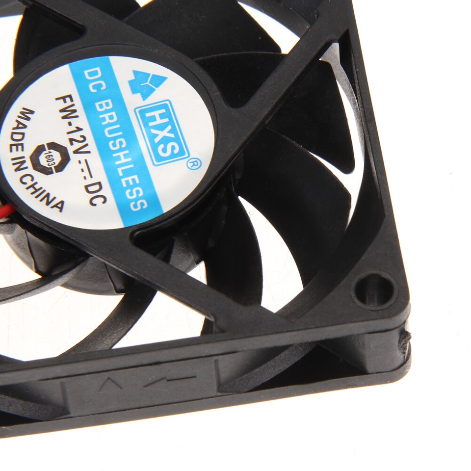 70mm PC Computer Case Cooling Fan DC 12V 3Pin CPU Cooler 2200RPM ...