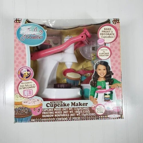 Girl Gourmet Cupcake Maker Play Set Bake Food Kids Cookware Toy ...