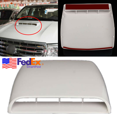 Universal Car Truck Hood Scoop Fake Bonnet Vent Air Intake Cover Trim ...