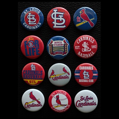 St Louis Cardinals / Pinback Buttons (Set of 12) / 4 Size options | eBay
