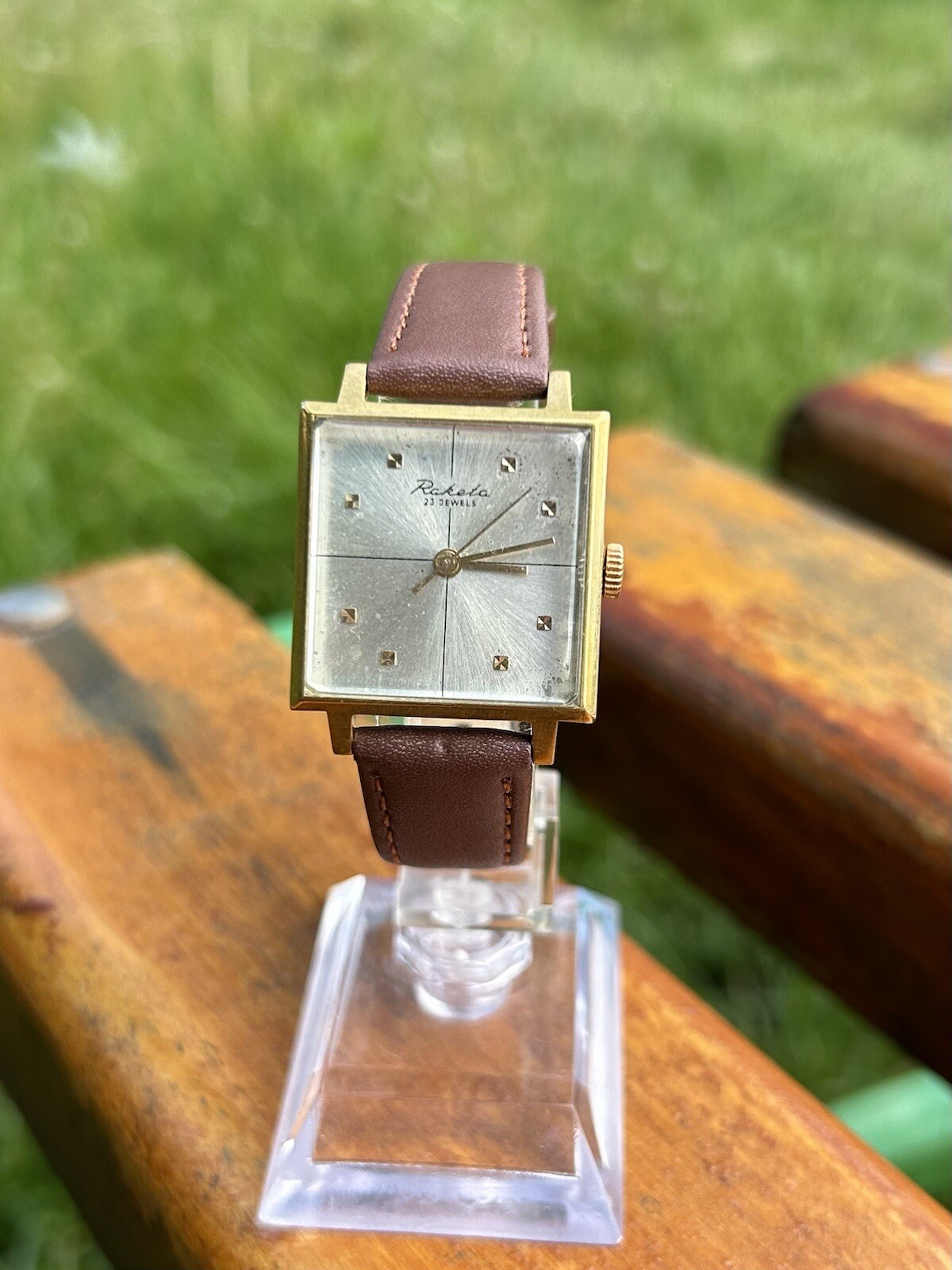 Vintage Watch RAKETA Square Rare Retro Mechanical Wri… - Gem
