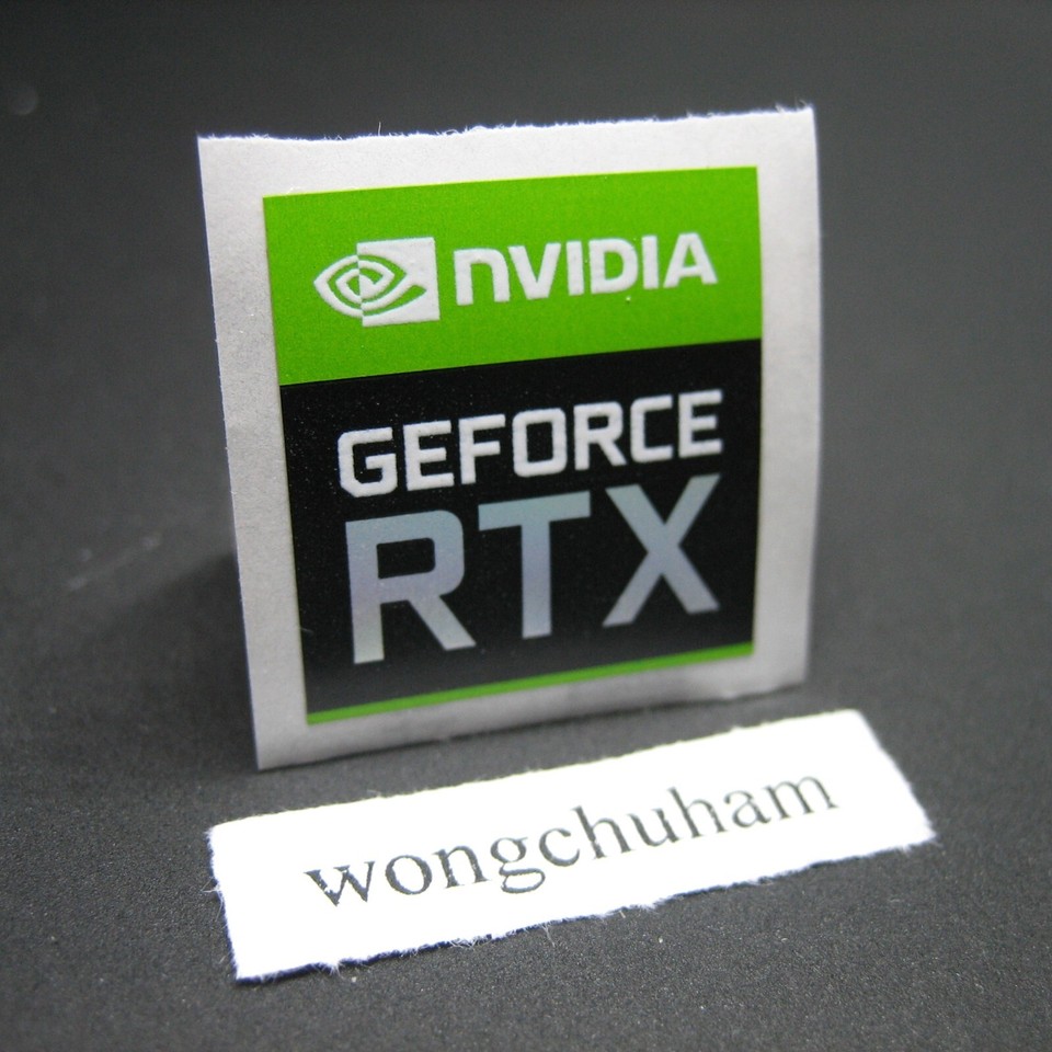 PC Notebook Sticker - Nvidia Geforce RTX Sticker 17mm x 18mm ...