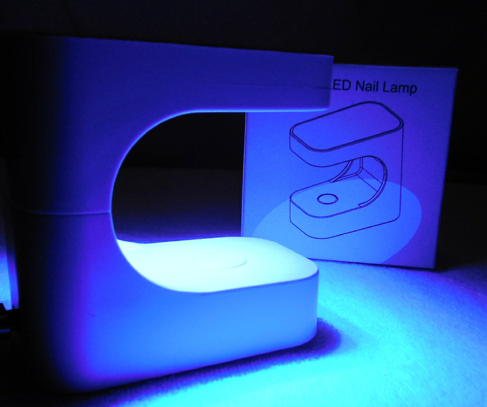 New Mini UV LED Lamp Nail Dryer Gel Nail Art Tool Lamp Tips LED Light ...