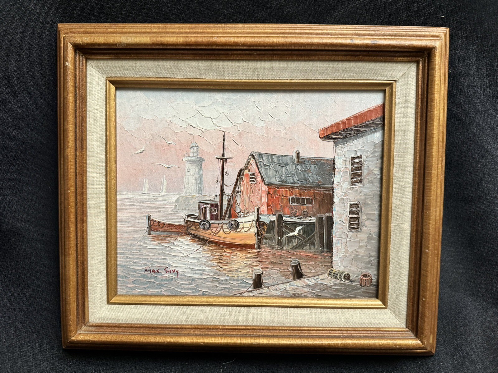MAX SAVY (1918-2010) ORIGINAL OIL ON CANVAS, SIGNED. | eBay