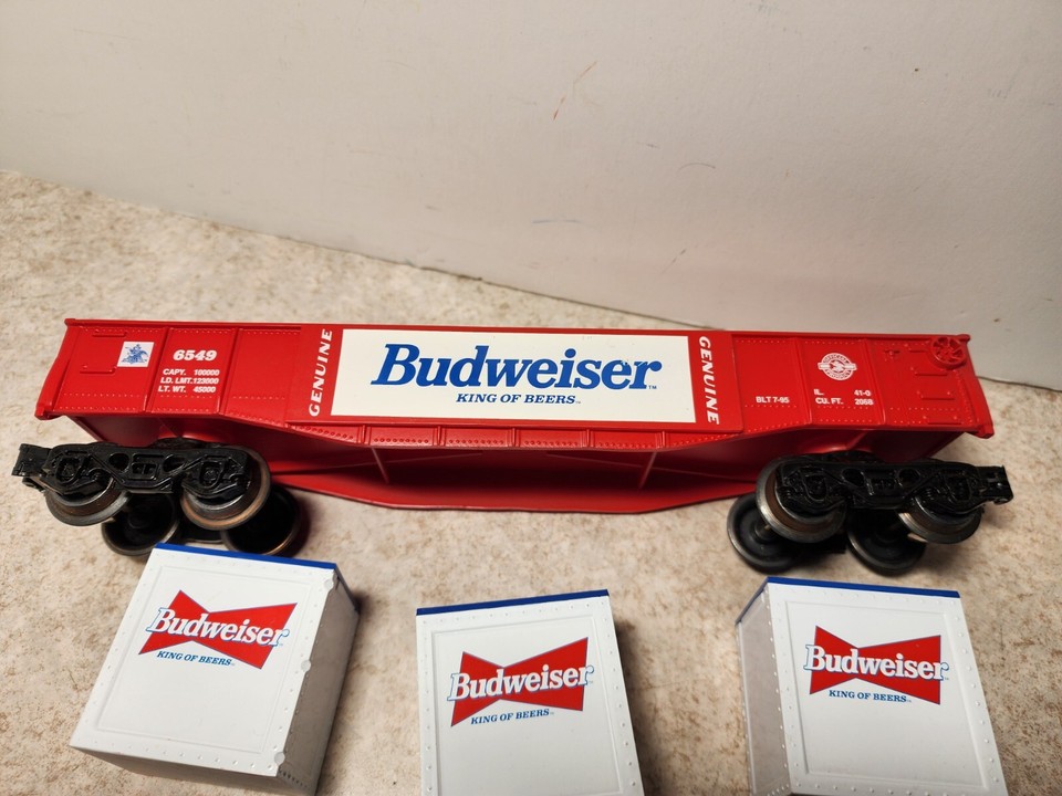 K-Line "O" Gauge Anheuser Busch from Train Set 1521 Budweiser Long ...