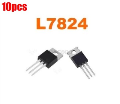 10Pcs L7824 LM7824 7824 Voltage Regulator 24V 1.5A mc | eBay