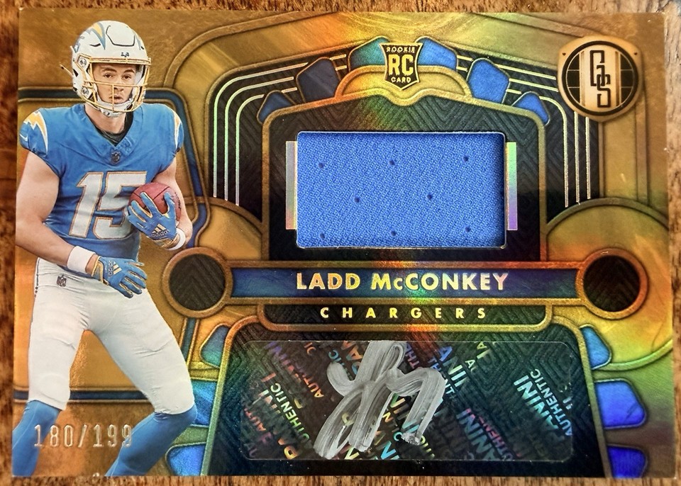2024 Panini Gold Standard - Rookie Jersey Autographs Ladd McConkey #210 ...