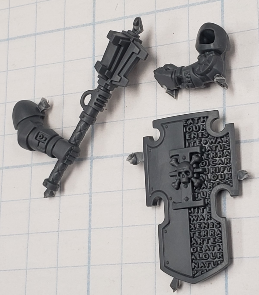 Warhammer 40k Deathwatch Bits Kill Team Aegis Veteran Stormshield Mace ...
